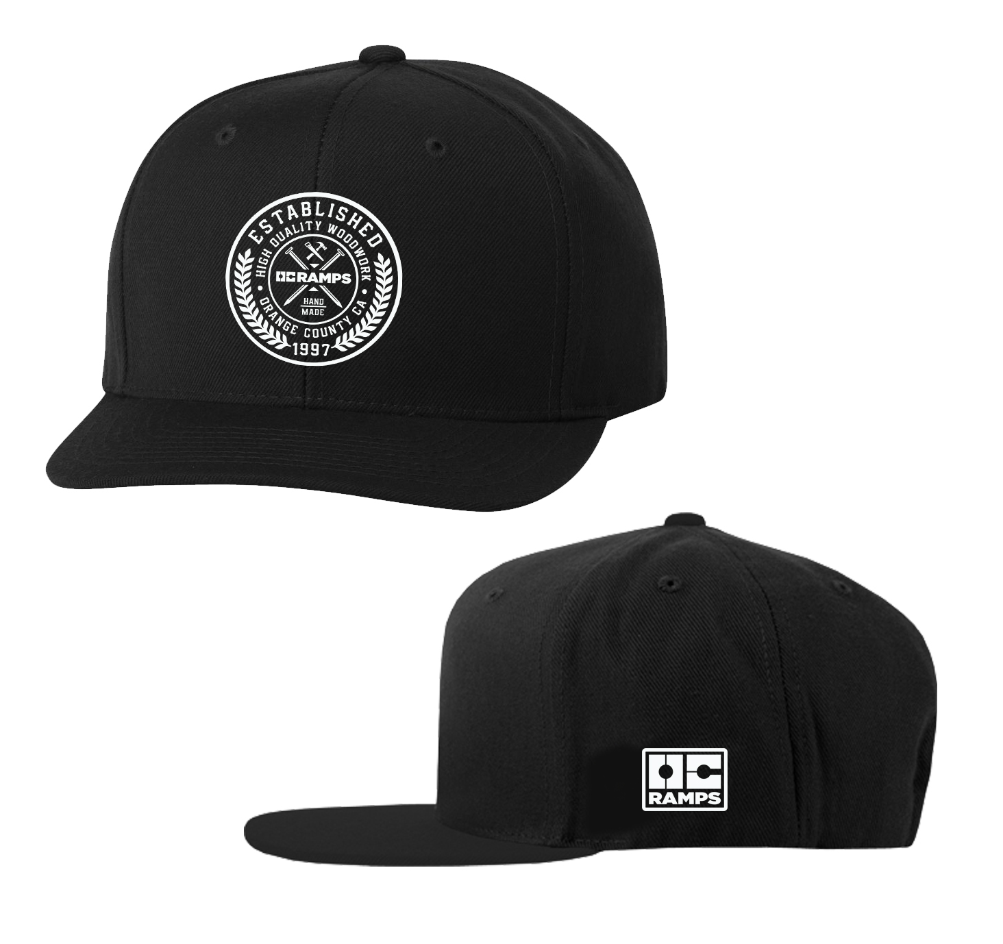 OC RAMPS WREATH SNAPBACK WHITE THREAD - Merchwide Inc | Merchwide Inc